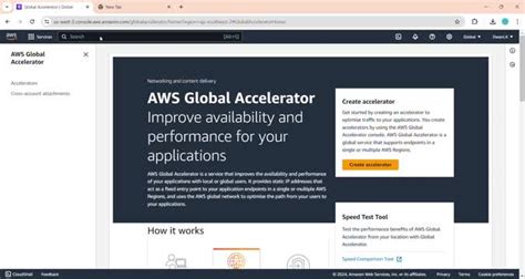 how to use aws accelerator for global application performance dwani k