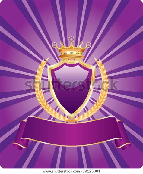 Vector Blank Violet Label Diverse Products Stock Vector Royalty Free