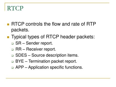 Ppt Rtp Real Time Transport Protocol Powerpoint Presentation Free