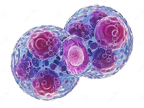 Concept Of Cell Division Mitosis Or Meiosis Stock Illustration