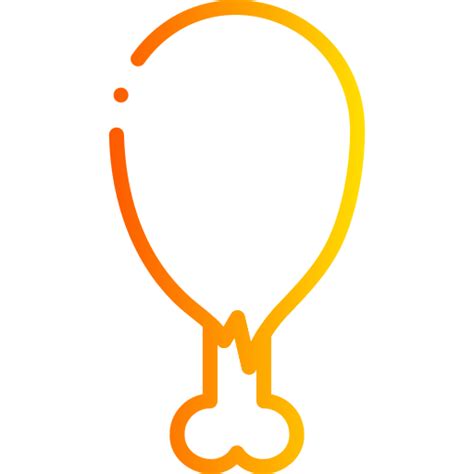 Icono De Pierna De Pollo Generic Gradient