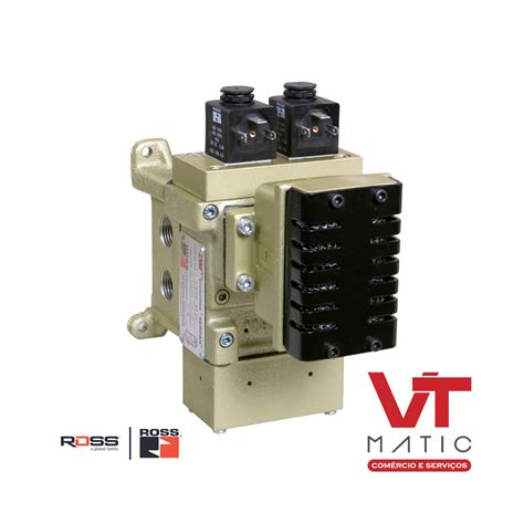 Válvula de Segurança Pneumática Ross Controls TN4 1 2 BSP 24 VCC