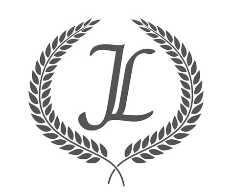 Premium Vector Initial Letter J And L Jl Monogram Logo Design With