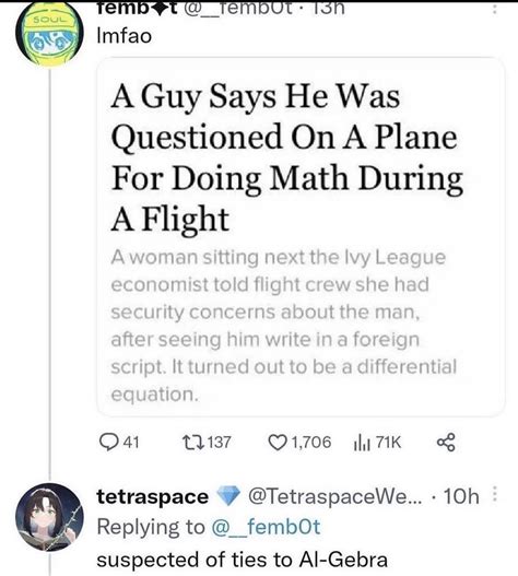 Oh No Hes Doing Maths R Mathmemes