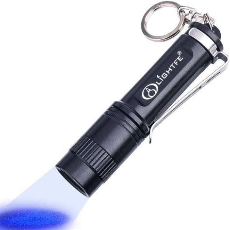 Schlüsselanhänger Schwarzlicht UV Taschenlampe mit LG UV 365 nm LED