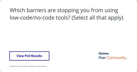 Which Barriers Are Stopping You From Using Low Codeno Code Tools Select All That Apply