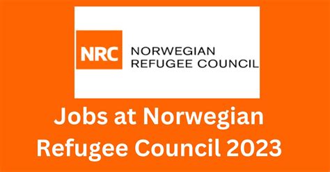 Jobs At Norwegian Refugee Council 2023