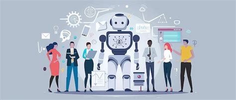 인공지능 자동화 예측 분석 고객 서비스용 채트 Ai 기반의 고객 데이터 분석 미래의 기술적 변혁 프리미엄 Ai 생성 이미지