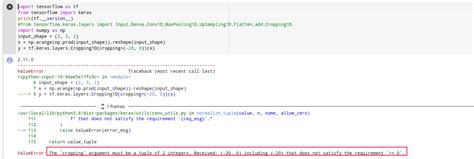 Cropping D Cann T Support Negatitve Integer Parameter Issue Tensorflow Tensorflow