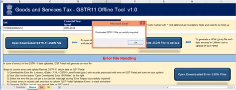 How To File Gstr 11 Using The Offline Tool