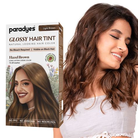Buy Now Paradyes Hazel Brown Hair Tint Glossy Natural Look No