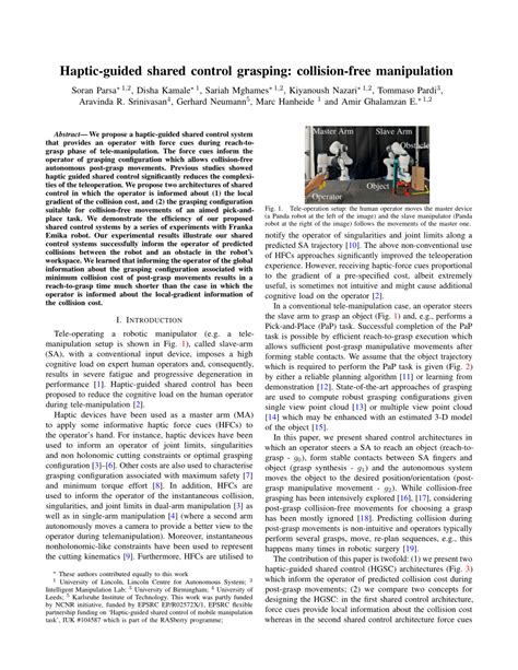 pdf haptic guided shared control grasping collision free manipulation