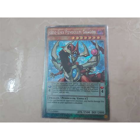 Yugioh Odd Eyes Pendulum Dragon Premium Secret Rare Card Shopee Malaysia