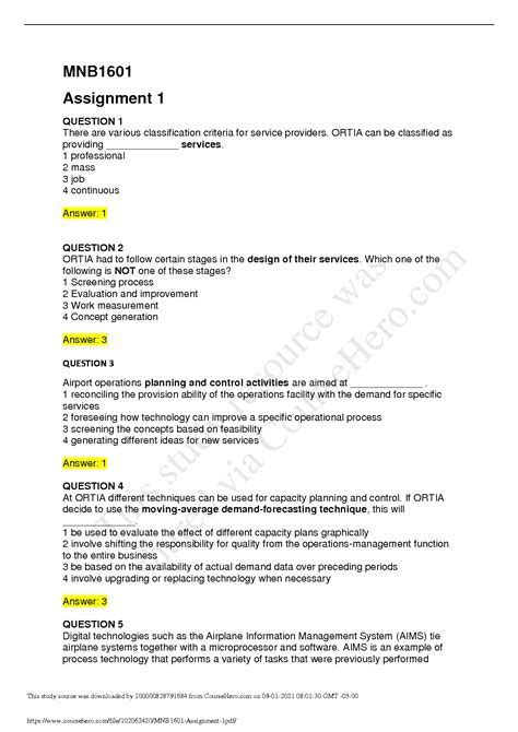 Solution Mnb1601 Assignment 1 Pdf Studypool