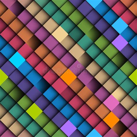 Geometric Abstract Vector Seamless Pattern Polygonal Style Stock Vector Illustration Of