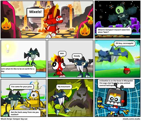 Mixels Strips Vampos Day Out Comic Studio