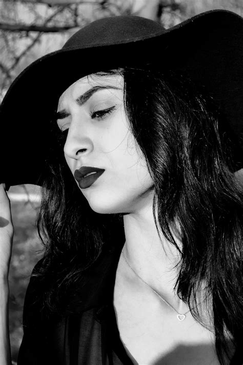 Free Images Person Black And White Girl Woman Model Hat Fashion