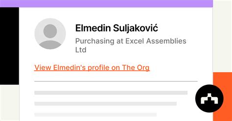 Elmedin Suljaković Purchasing At Excel Assemblies Ltd The Org Elmedin Suljaković Purchasing At Excel Assemblies Ltd The Org
