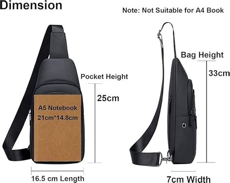 Arctic Hunter Sling Bag For Men And Women Water Resistant Durable Small