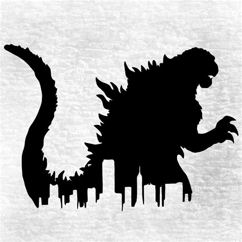 Godzilla Silhouette Decal