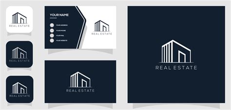 Vector Graphic Of Real Estate Minimalist Architect Logo Design With