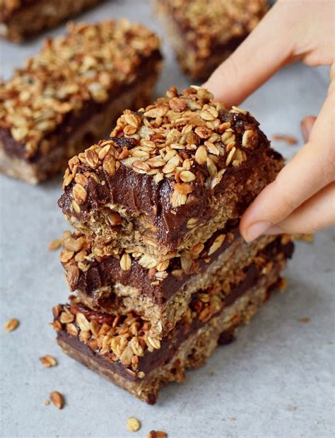 Chocolate Granola Bars Healthy Breakfast Recipe Elavegan Artofit