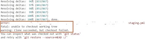 Git Clone Succeeded But Checkout Failed Useit Roman Levchenko