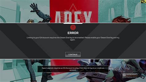 Steam Overlay Issue With Apex Steam