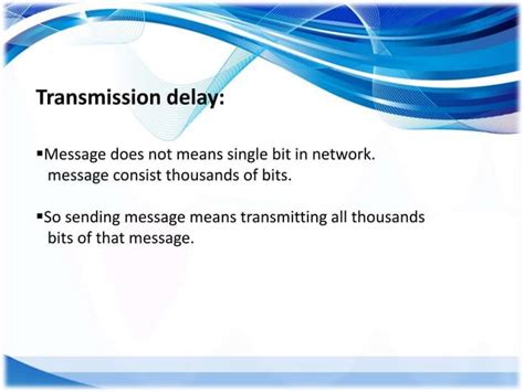 Delay Loss And Throughput Ppt