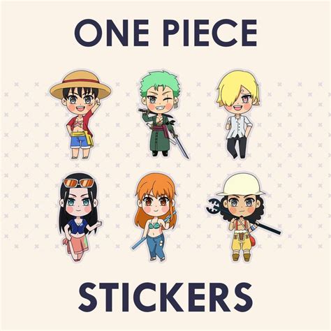 One Piece Stickers Etsy