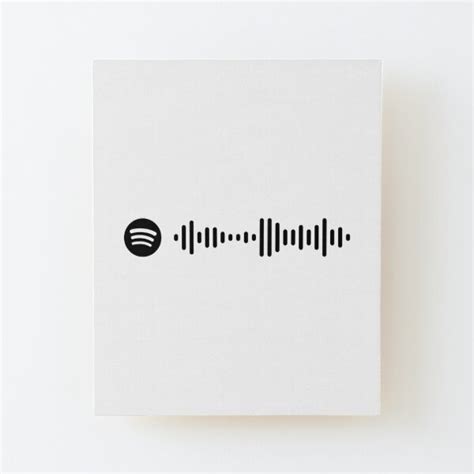 Never Gonna Give You Up Rick Astley Spotify Code Mounted Prints Redbubble