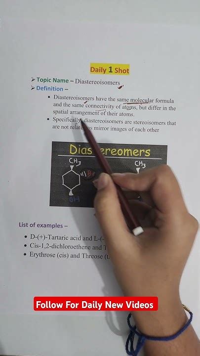 What Are Diastereomers Definition And Examples Chemistry
