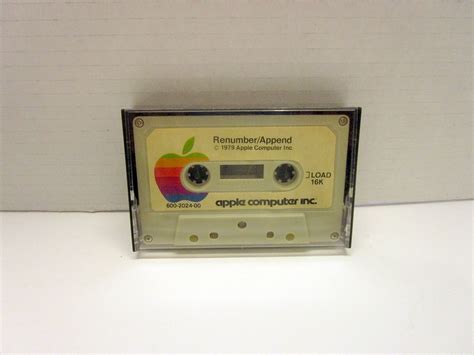 Renumberappend Alignment Test Apple Ii Cassette Tape By Apple