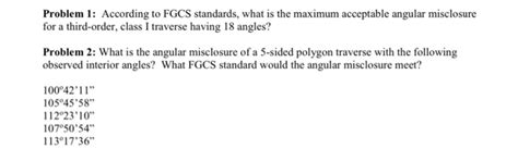 Solved Problem According To FGCS Standards What Is The Chegg