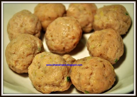 Bhalo Khabo Chital Macher Muitha Fish Dumplings