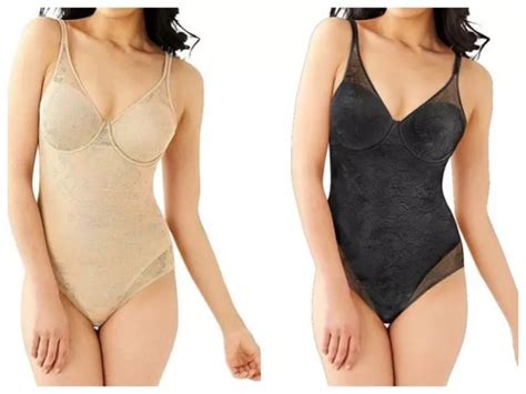 Bali Shapewear Firm Control Full Body Briefer With Lace Ultra Light
