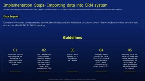 CRM Software Deployment Journey Implementation Steps Importing Data