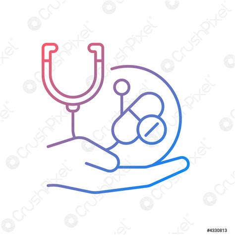 Improving Treatment Gradient Linear Vector Icon Stock Vector 4330813 Crushpixel
