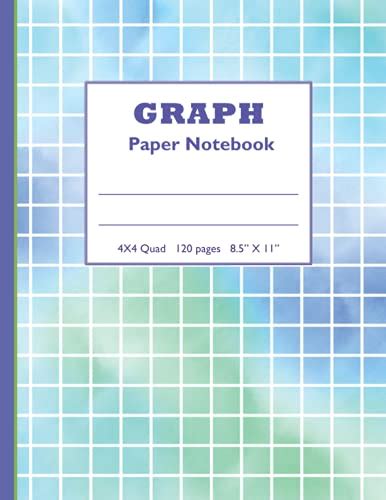 Graph Paper Composition Notebook Quad Ruled With Four Squares Per Inch