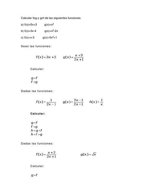 Funciones Compuestas Pdf