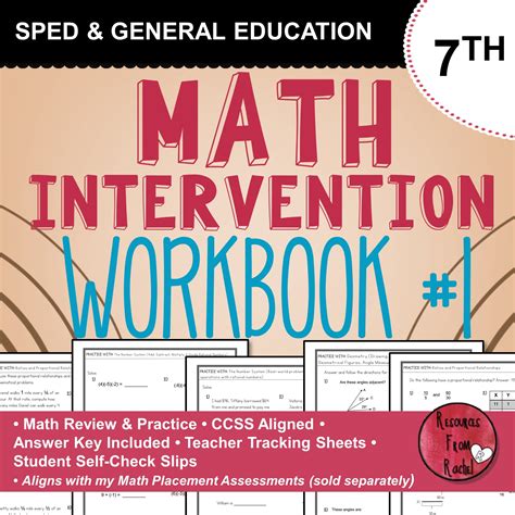 Math Intervention Workbook 7th Grade Book 1 Classful