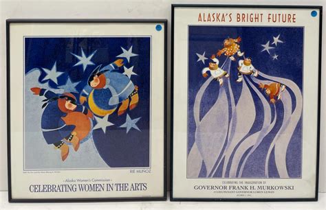 Lot Pair Rie Munoz Posters