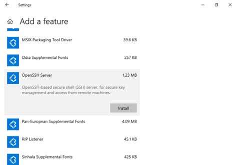 cấu hình ssh server trên windows server 2019 mÁy chỦ vina