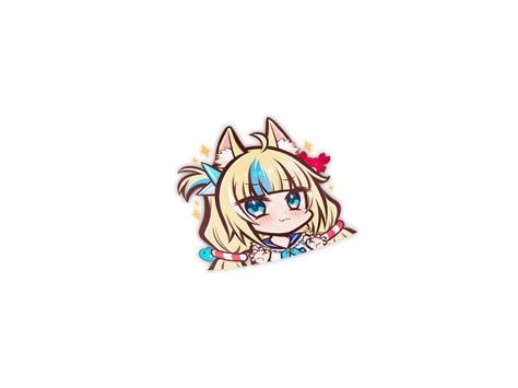 Sameko Saba Vtuber Chibi Die Cut Sticker Decal Concon