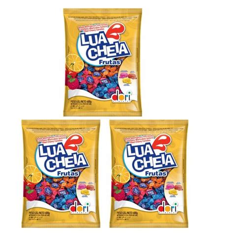 Kit Bala Macia Dori Lua Cheia Com Recheio Sabores De Frutas Shopee Brasil