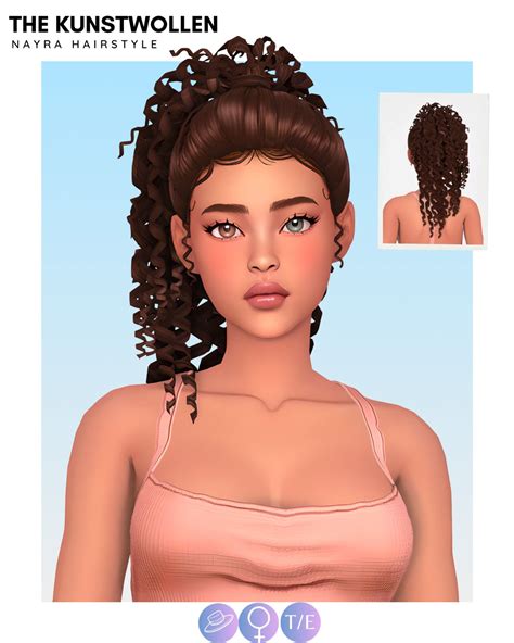 The Kunstwollen Sims Hair Sims 4 Curly Hair Sims 4