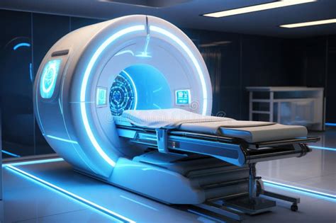 Mri Magnetic Resonance Imaging Scan Machine In A Modern Hospital Stock