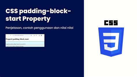 Belajar Css Lanjutan 393 Css Padding Block Start Property — Minarsih Tech