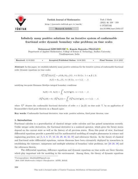 Pdf Infinitely Many Positive Solutions For An Iterative System Of