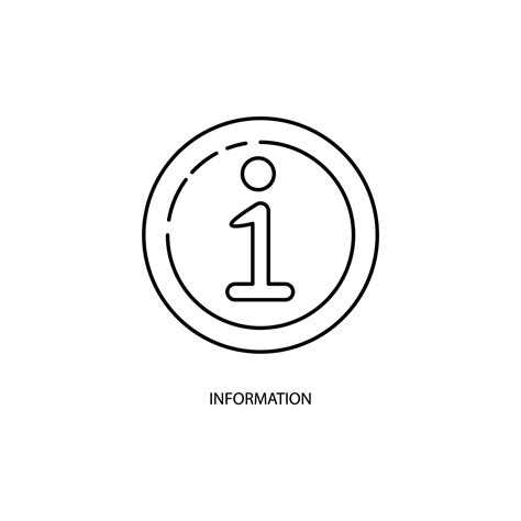 Information Concept Line Icon Simple Element Illustration Information Concept Outline Symbol